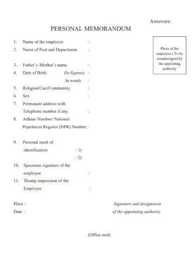 Memorandum - Examples, PDF | Examples