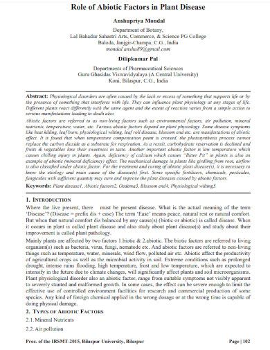 Abiotic - Examples, PDF | Examples