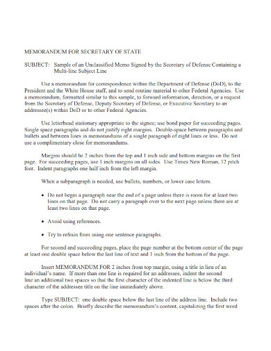 Memorandum - Examples, PDF | Examples