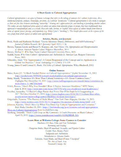Cultural Appropriation - Examples, PDF | Examples