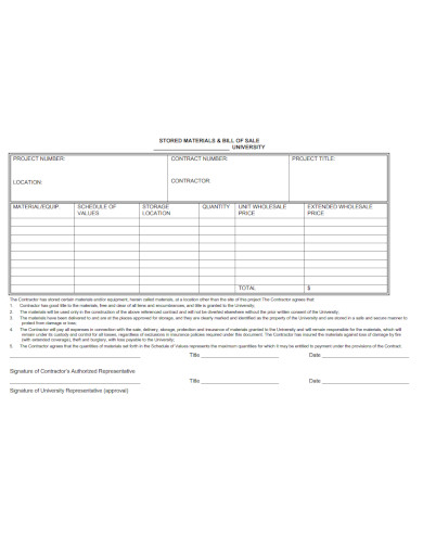 Bill of Sale - 17+ Examples, PDF, How to