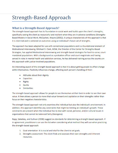 Strengths - Examples, PDF | Examples