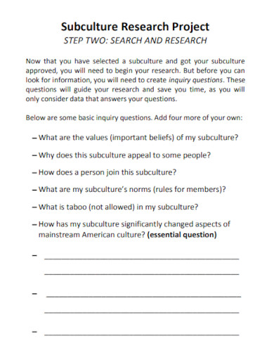 Subculture - Examples, PDF | Examples