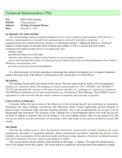 Memorandum - Examples, PDF | Examples
