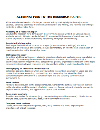 Research Paper Format - Examples, PDF | Examples