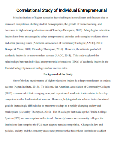Correlational Study - Examples, PDF | Examples