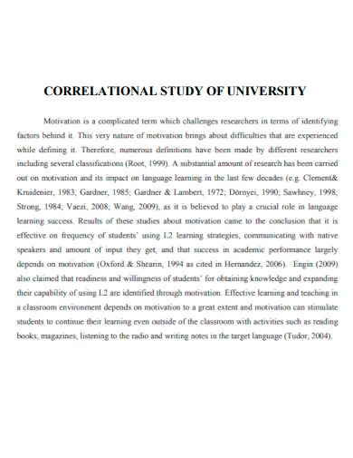 Correlational Study - Examples, PDF | Examples