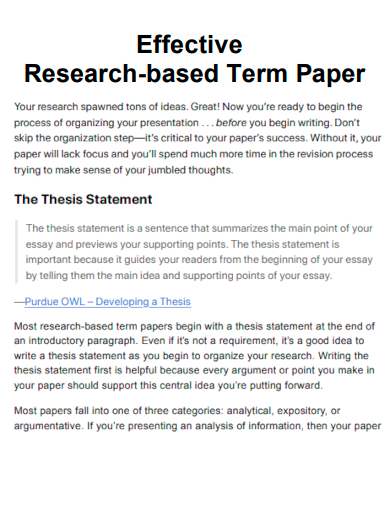 Research Paper Format - Examples, PDF | Examples