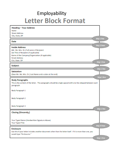 Block Letter Format - Examples, PDF | Examples