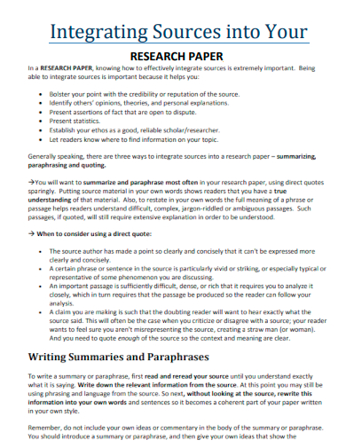 Research Paper Format - Examples, PDF | Examples