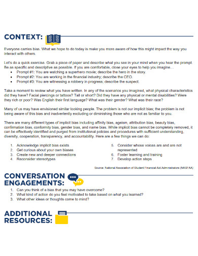 Implicit Bias - Examples, PDF | Examples