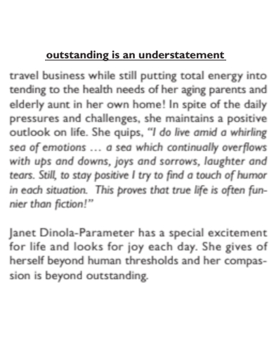 Understatement - Example, PDF | Examples