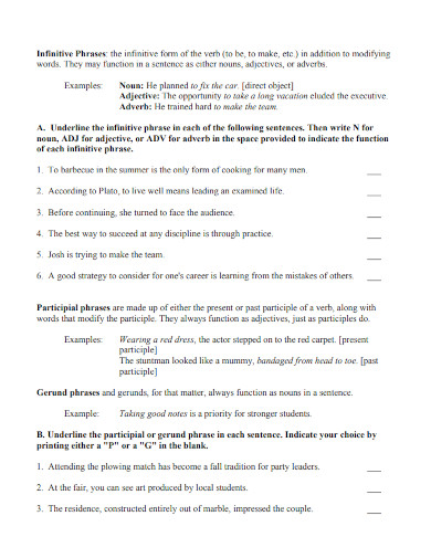 Participial Phrase - Examples, PDF | Examples