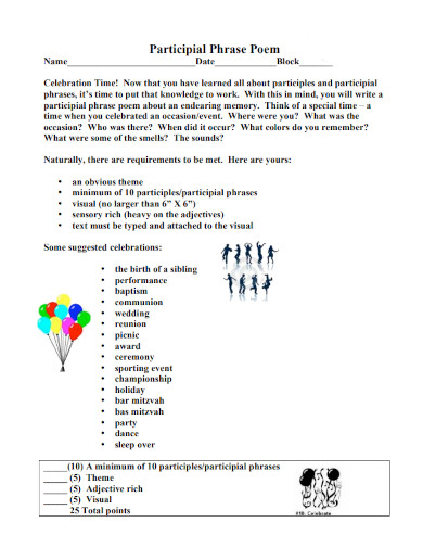 Participial Phrase - Examples, PDF | Examples