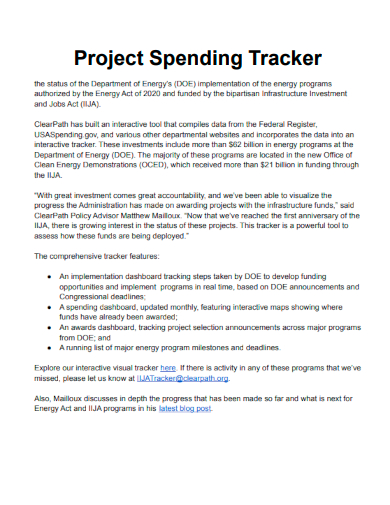 Project Tracker - Examples, PDF | Examples