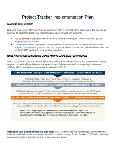 Project Tracker Examples Pdf Examples 5522