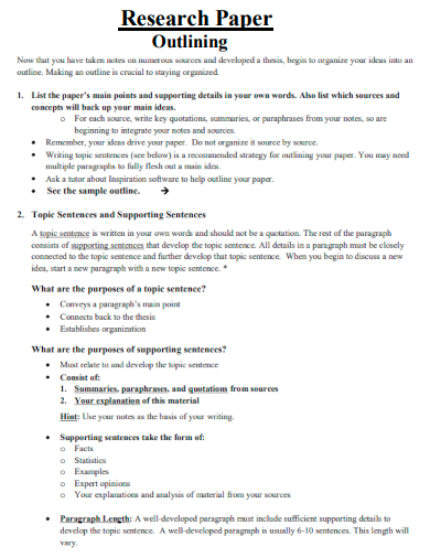 Research Paper Format - Examples, PDF | Examples