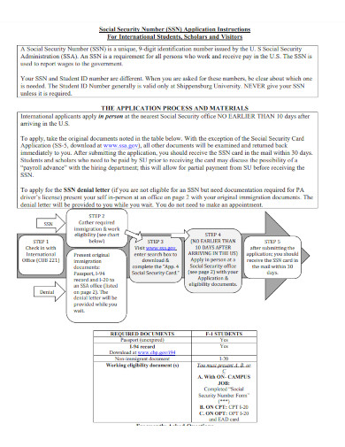 Social Security Number - Examples, PDF | Examples