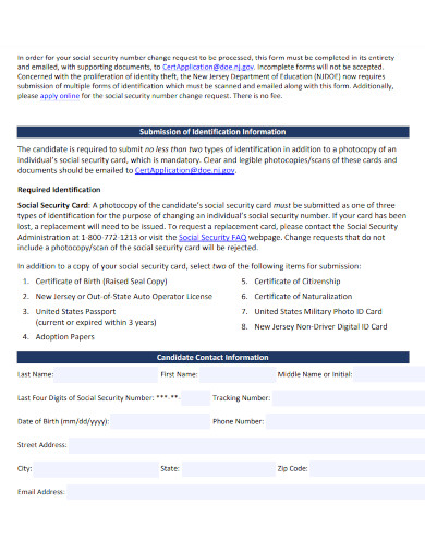 Social Security Number - Examples, PDF | Examples