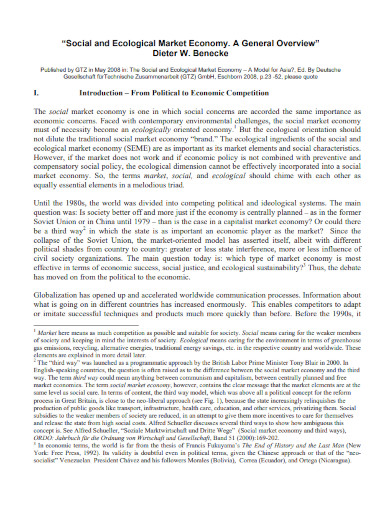 Market Economy - Examples, PDF | Examples