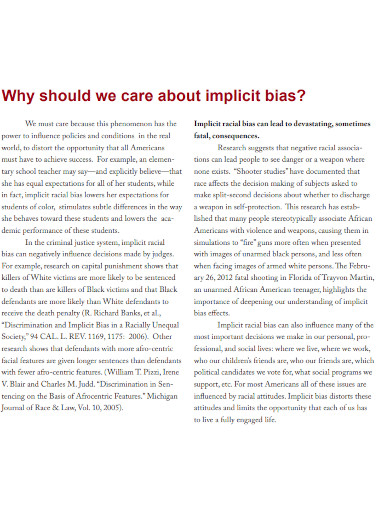 Implicit Bias - Examples, PDF | Examples