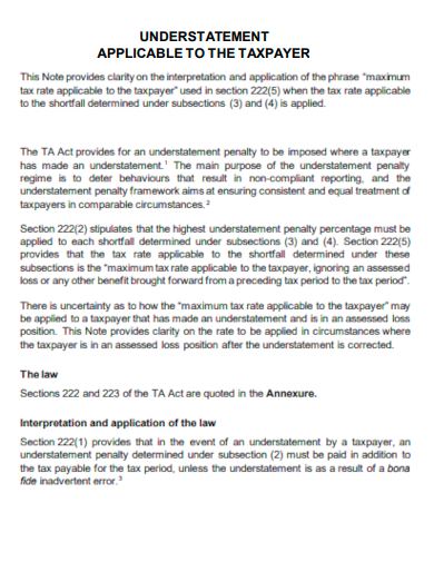 Understatement - Example, PDF | Examples