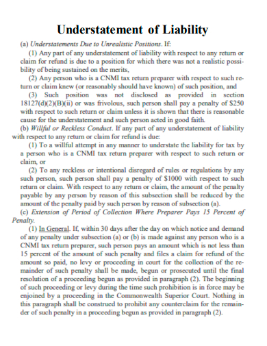 Understatement - Example, PDF | Examples