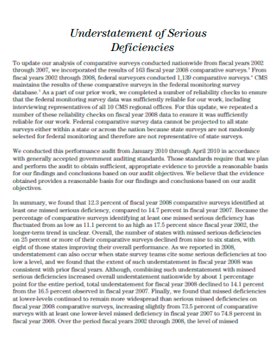 Understatement - Example, PDF | Examples