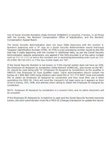 Social Security Number - Examples, PDF | Examples