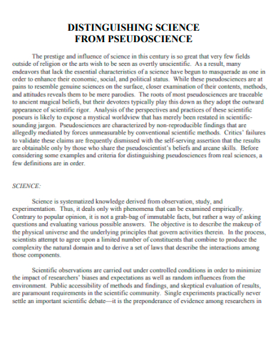 Pseudoscience - Examples, PDF | Examples