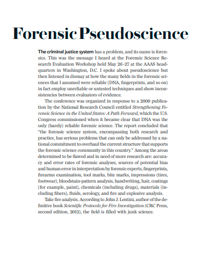 Pseudoscience - Examples, PDF | Examples