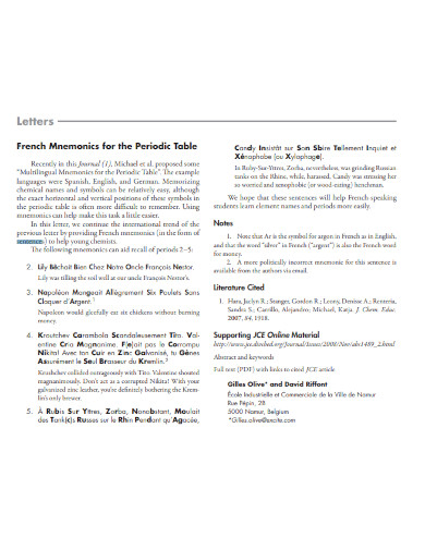8+ Periodic Sentence Examples - Format, Sample | Examples