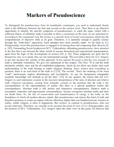 Pseudoscience - Examples, PDF | Examples