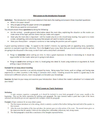 Topic Sentences - Definition and Examples