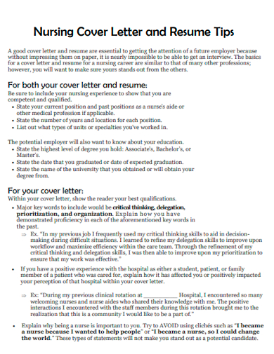 Nursing Cover Letter - Examples, Google Docs, MS Word, Apple Pages, PDF ...