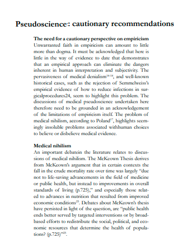 Pseudoscience - Examples, PDF | Examples