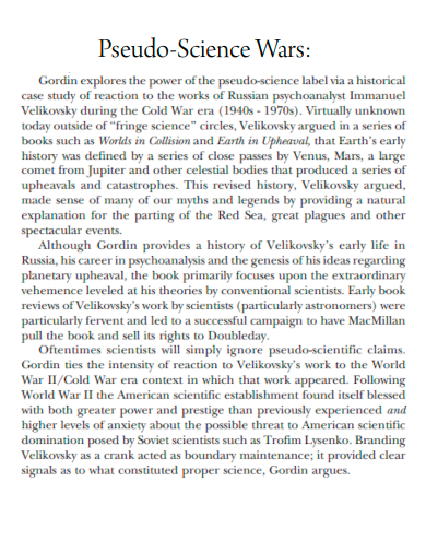Pseudoscience - Examples, PDF | Examples