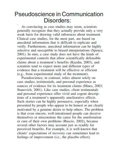 Pseudoscience - Examples, PDF | Examples