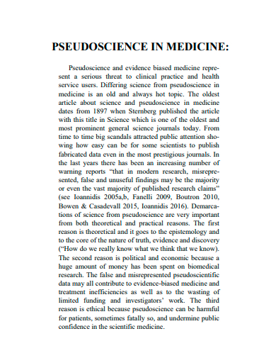 Pseudoscience - Examples, PDF | Examples