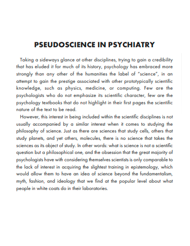 Pseudoscience - Examples, PDF | Examples