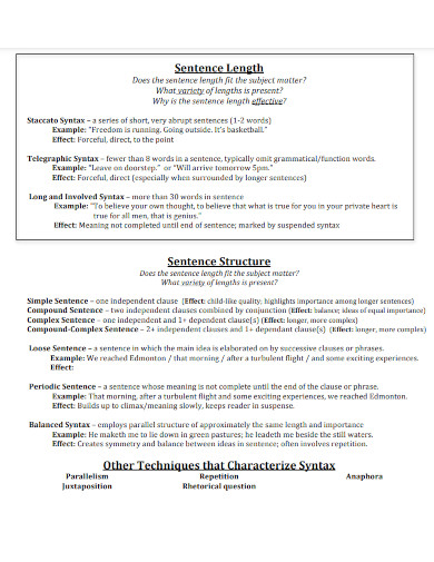 8+ Periodic Sentence Examples - Format, Sample | Examples