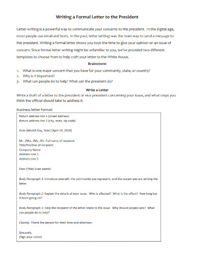 Format a Letter - 10+ Examples, How to format, PDF