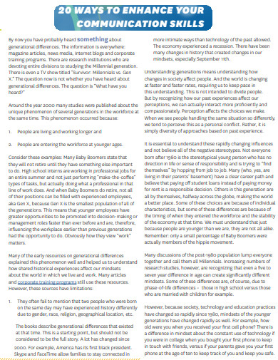 100+ Communication Skills Examples, How to Use, Tips, Download PDF ...