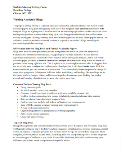 Blog Post - 23+ Examples, PDF, How to Write