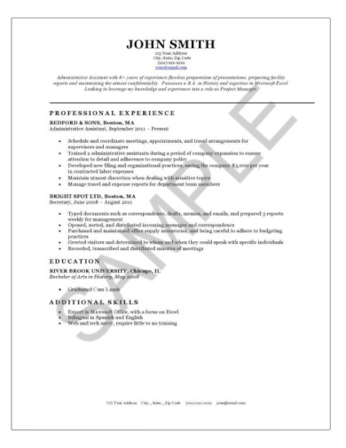 35+ Example of Resumes in PDF, DOCS | Examples