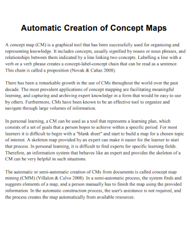 Concept Map - Examples, PDF, MS Word, Apple Pages | Examples