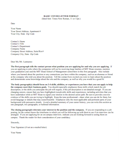 Cover Letter For Job Application - Examples, Word, Google Docs, Apple ...