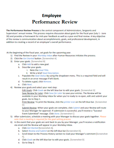 22+ Employee Performance Review - Examples, Google Docs, MS Word, Apple ...