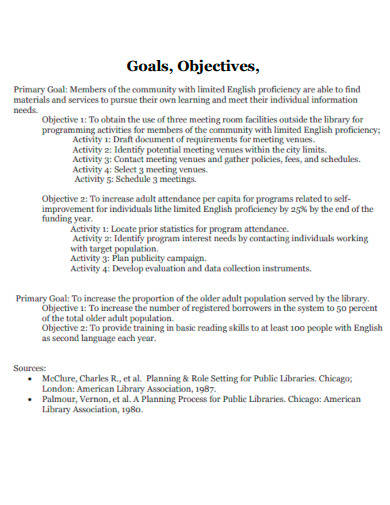 24+ Goals and Objectives - Examples, PDF | Examples