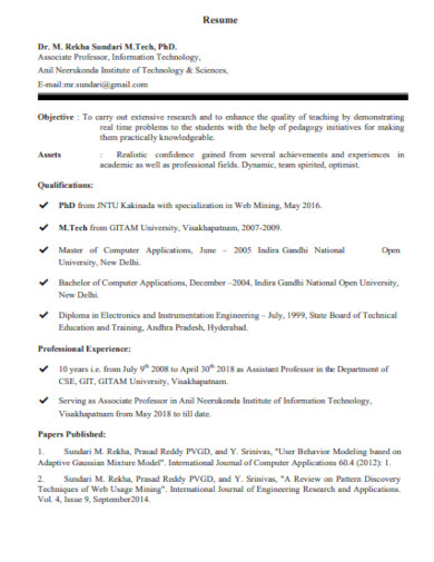 23+ IT Resume - Example, Word, Apple Pages, Google Docs, PSD, InDesign ...